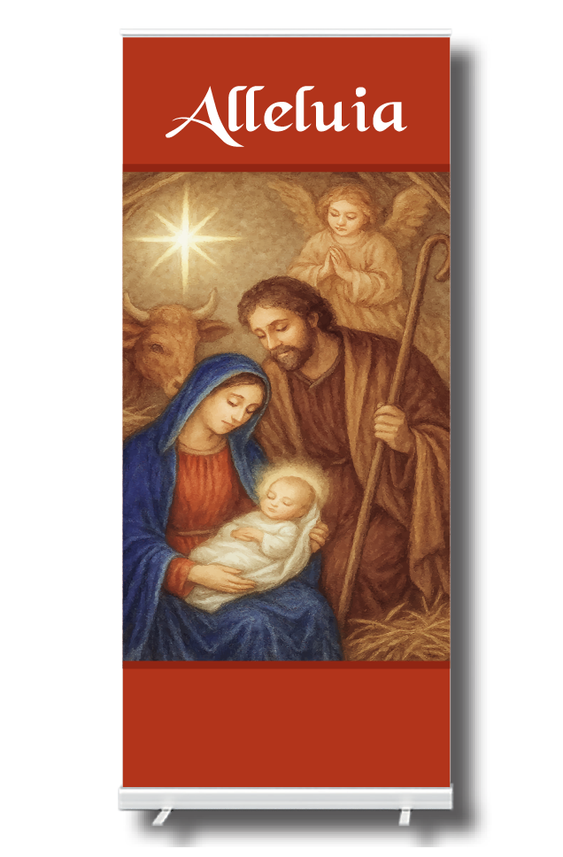 NATIVITY STABLE - Christmas Pull Up Banner – RPD Limited