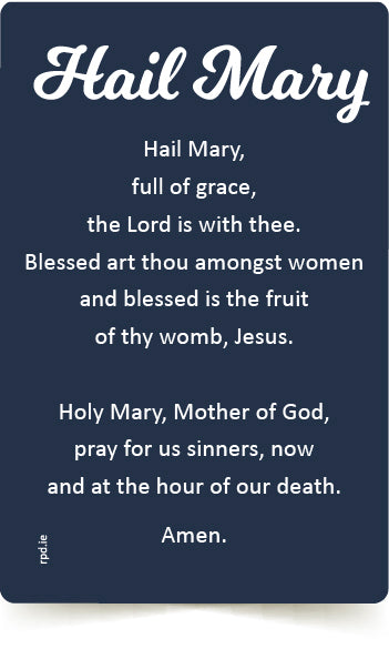 HAIL MARY Prayer Card – RPD Limited